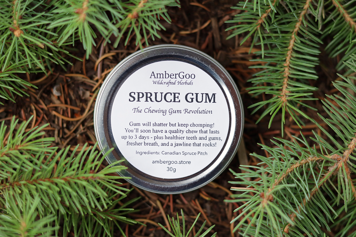Canadian Spruce Gum 30g - Chew Wild and Free – AmberGoo
