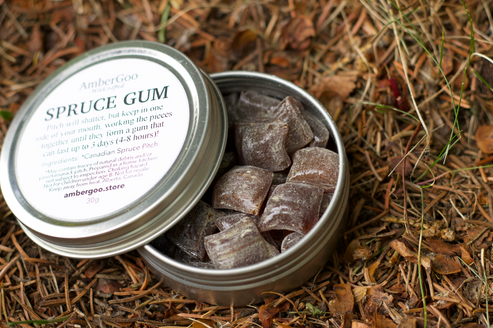 Canadian Spruce Gum 30g: Sugar-Free, Plastic-Free, All Natural Chewing ...
